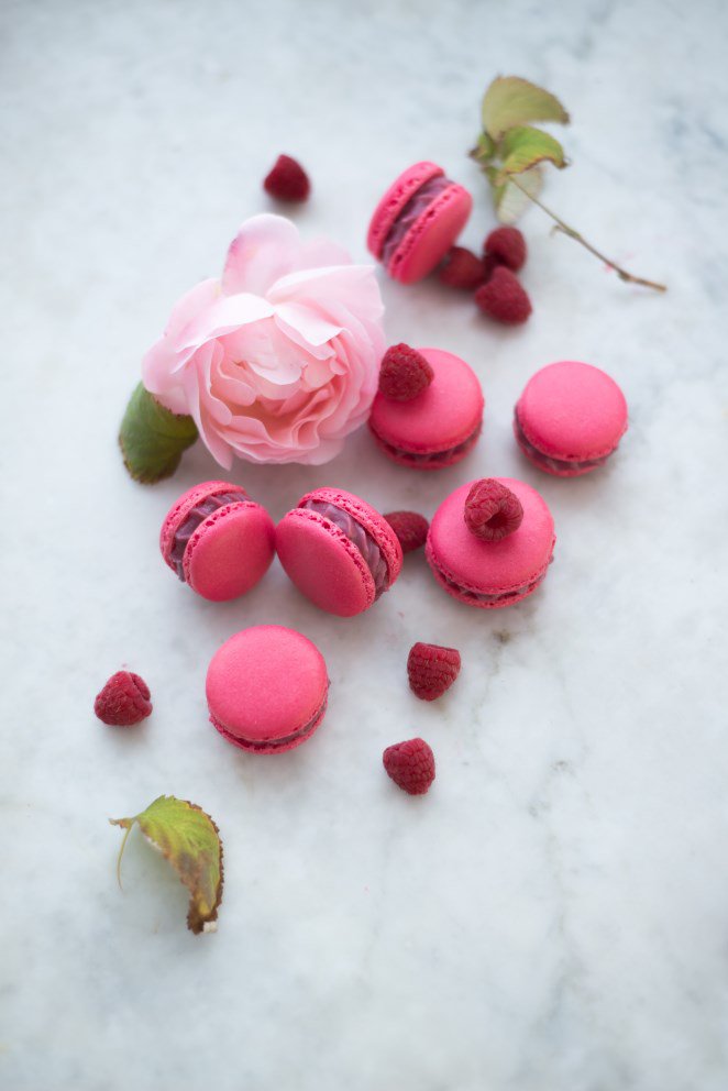 Himbeer Macarons | Rezept | Französisch kochen