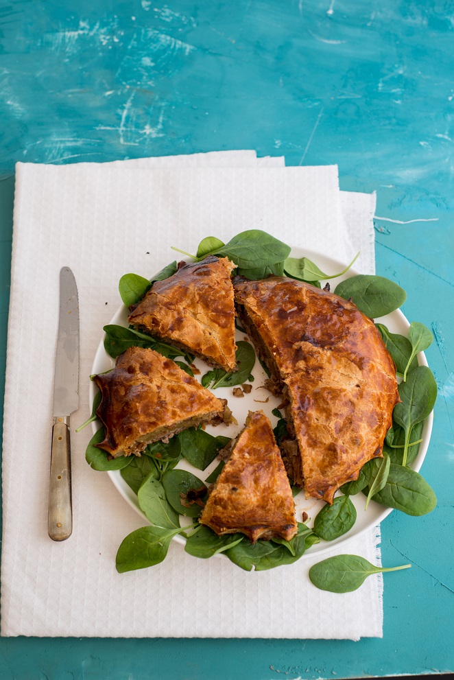 Pithivier mit Kastanien und Pfifferlingen Rezept